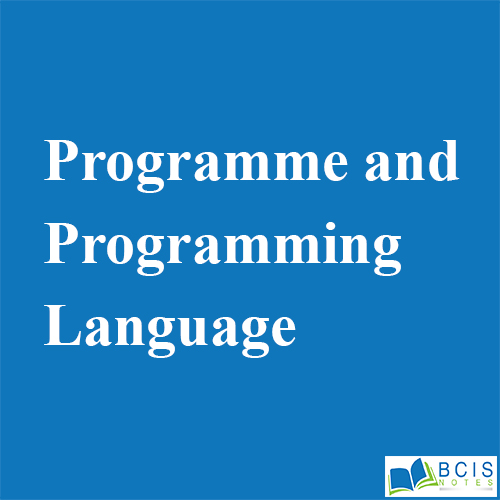 Introduction To Program And Programming Language 