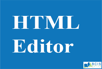HTML Editor - Bcis Notes