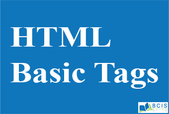 HTML Basic Tag - Bcis Notes